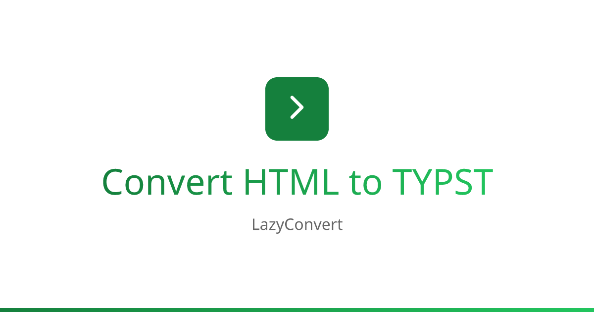 HTML to Typst Online Converter [Free]